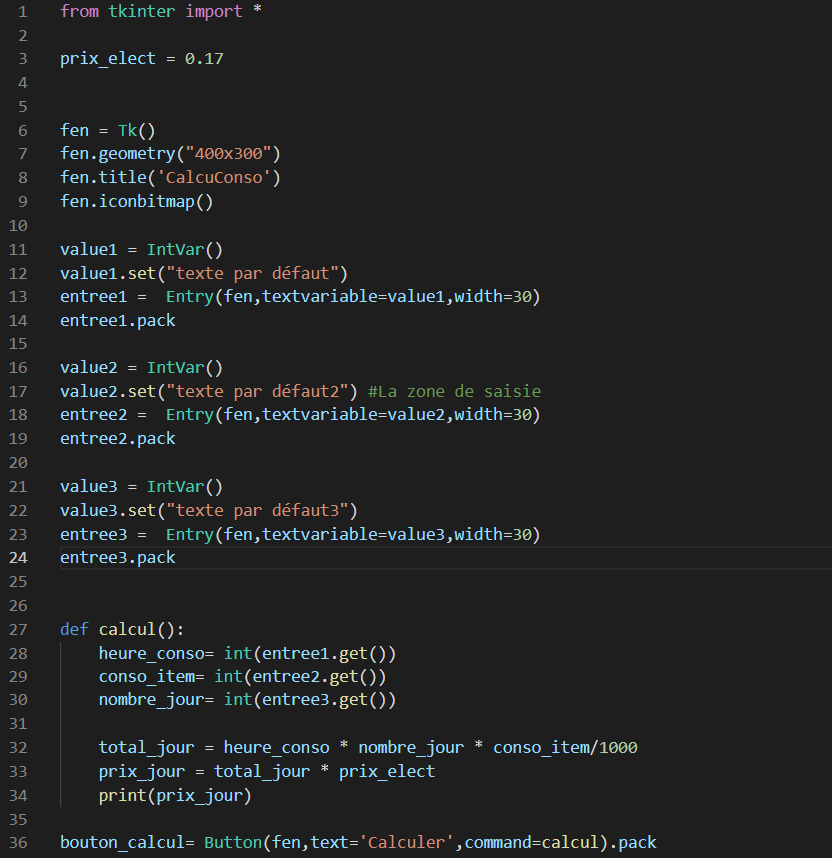 [Résolu] probleme entry python tkinter ne safiche pas par DimitriDenis3 - page 1 - OpenClassrooms